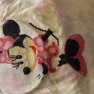 MINNIE MOUSE Cross Stitch Pattern PDF, Embroidery Chart Cute Nursery ...