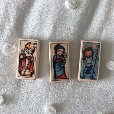 3 Patron Saint Blocks of Your Choice With Gift Bag // 300 Saints to ...