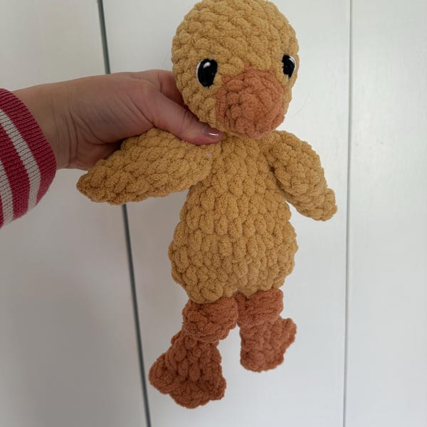 MINI Duke Duck Knotted Lovey — Crochet Duck PATTERN - Etsy