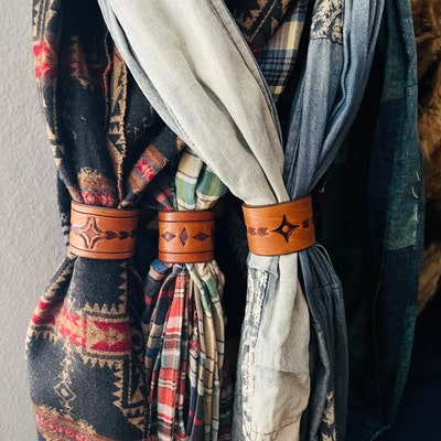 Handmade Leather Scarf Slide - Etsy