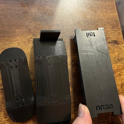 DIY Fingerboard Mold & Shaper 96mmx35mm , 49mm Wheelbase, 20º Kick 3D ...