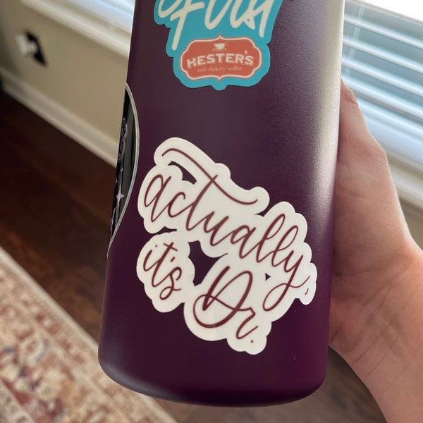 Actually, It's Doctor Die-cut Sticker | Sticker for Doctor Gift | Phd ...