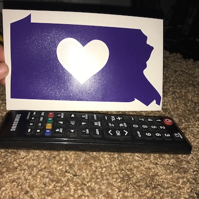 Pennsylvania Heart Vinyl Decal Sticker Home State Love PA - Etsy