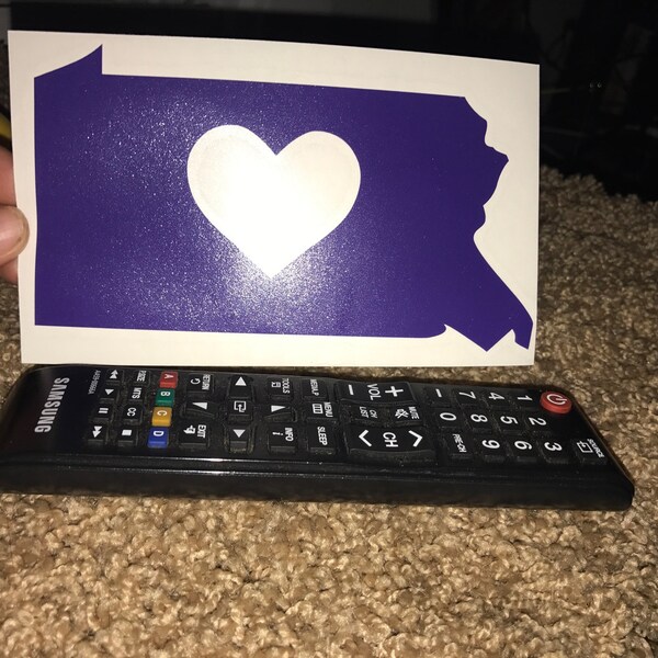 Pennsylvania Heart Vinyl Decal Sticker - Home State Love PA - Etsy