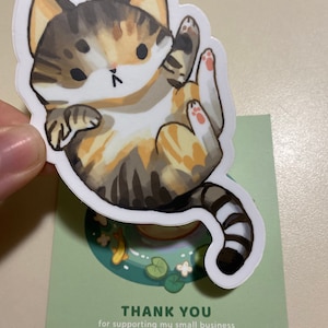 Vinyl Sticker Tricolor Tabby Cat Sparkles - Etsy