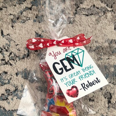 You Are a Gem Valentines to Attach to Ring Pops or Ring Pop Gummies ...