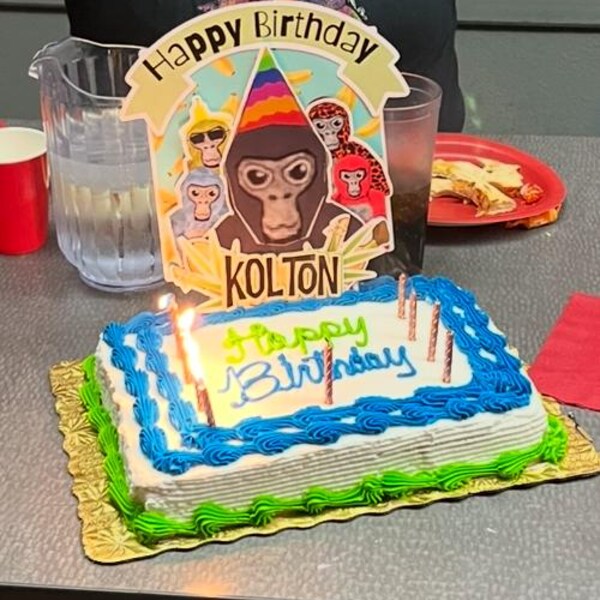 Gorilla Tag Cake Topper, Gorilla Tag Cake, Gtag Cake, Gorilla Tag ...