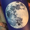 Moon Sticker | Full Moon Vinyl Sticker for Laptop | Car Decal Full Moon ...