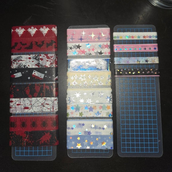 Set of 3 or 5, Washi Tape Boards, Portable, Dispenser, Storage - Etsy