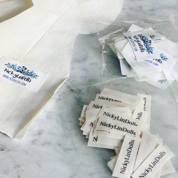 Organic Cotton Name Labels - Sew on Name Tags (clothing Labels) for ...