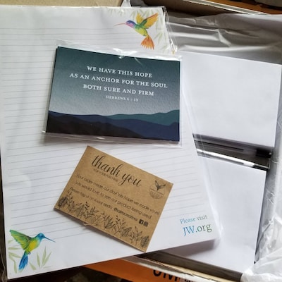 A4 JW Letter Writing Gift Set. - Etsy