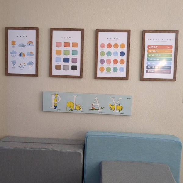 8 Bilingual Spanish Educational Posters, Spanish Learning Postes, Set ...