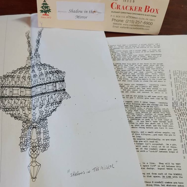 Cracker Box Inc Christmas Ornament Kit Treasure Chest on Emerald - Etsy