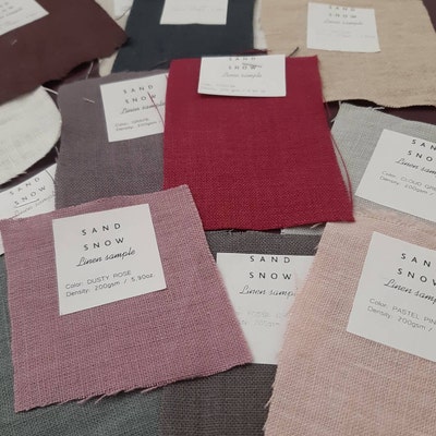 Samples of Linen Fabric,samples of Softened Linen Fabric by Yard ...