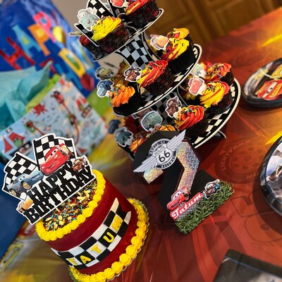 3D Number or Letter Cars Lighting Lighting Mcqueen Party Decoration - Etsy