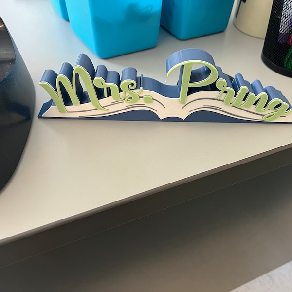 Open Book Name Sign Librarian Gifts Bookworm Gifts Gift for Librarian ...