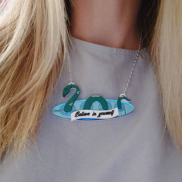 Nessie,nessie Necklace,dinosaur Necklace,monster Necklace,scotland ...