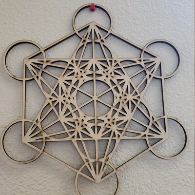 Sacred Geometry Laser Cut, Stencil, Wall Art, Crystal Grid, Stamp 2 ...