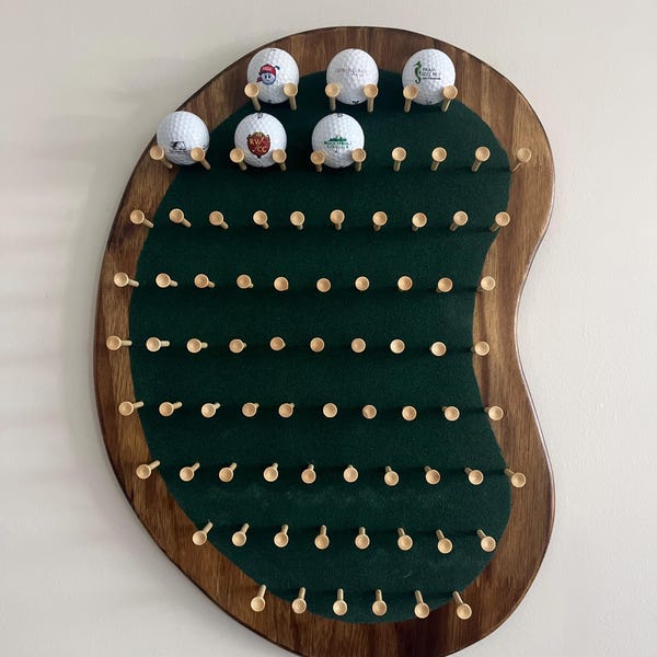 Putting Green Shaped Golf Ball Display - Etsy