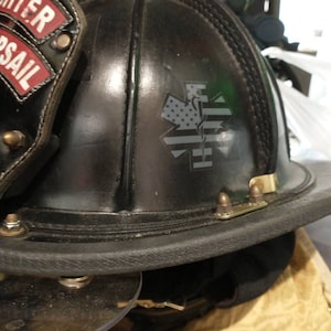 8 Reflective Blue Fire Helmet Tetrahedrons Tets Firefighter - Etsy