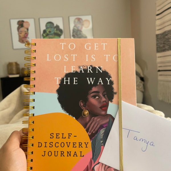 Black Women Journal W/ Prompts | Black Girl Journal | Afrocentric Gifts ...