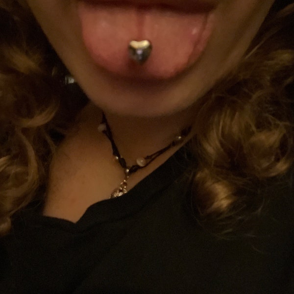 Punk Rivet Stud Lip Piercings, Rivet Tongue Ring, Devil Tooth Lip ...