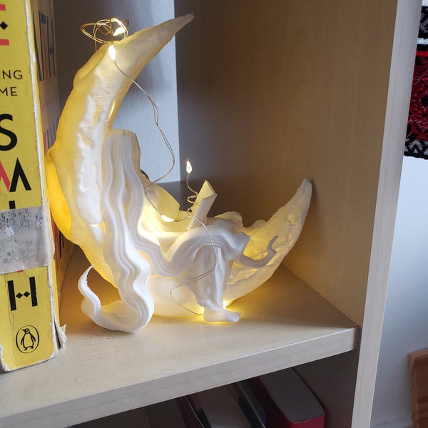 Moonchild Light, Lamp, Nightlight, Books, Bookworm, Mystical, Magical ...