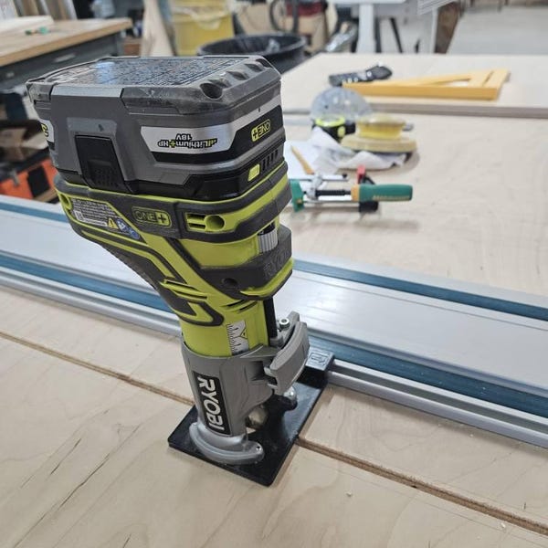 Dewalt Router Adapter for Makita Track Saw Guide Rails - DCW600B 20v ...