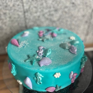 60 Pcs. Sugar Fondant Shells Mermaid Fin Mermaid Tail - Etsy