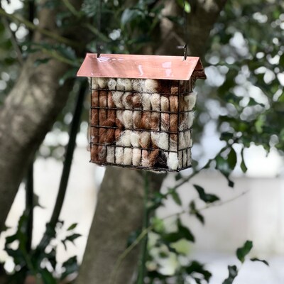 2 Pack Bird Nesting Materials Natural Alpaca Fiber Wool for Suet Cage ...