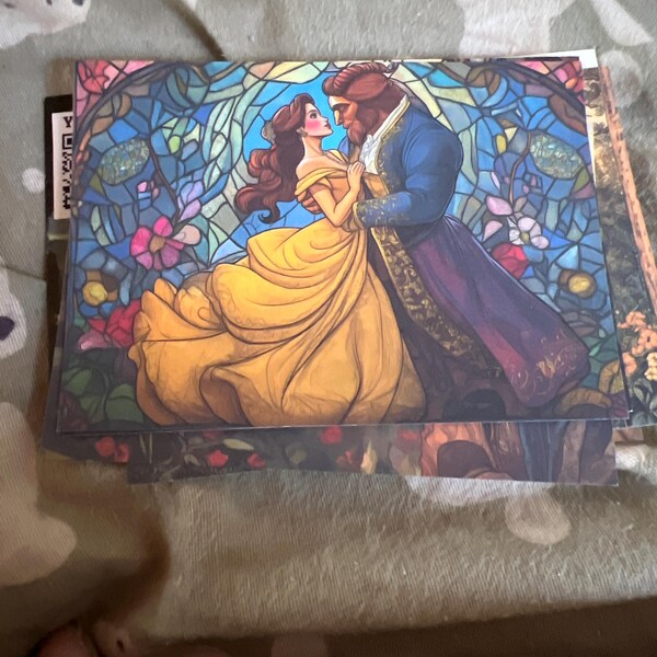 Traditional Fairy Tale Cards Set (15 Cards) | Vintage Postcards With ...