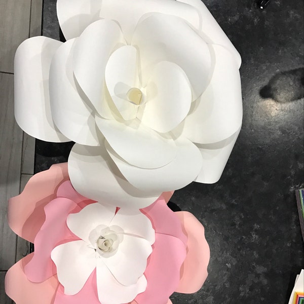 Giant Paper Flowers - Patterns + Video Tutorials (pdf, Svg and Png ...