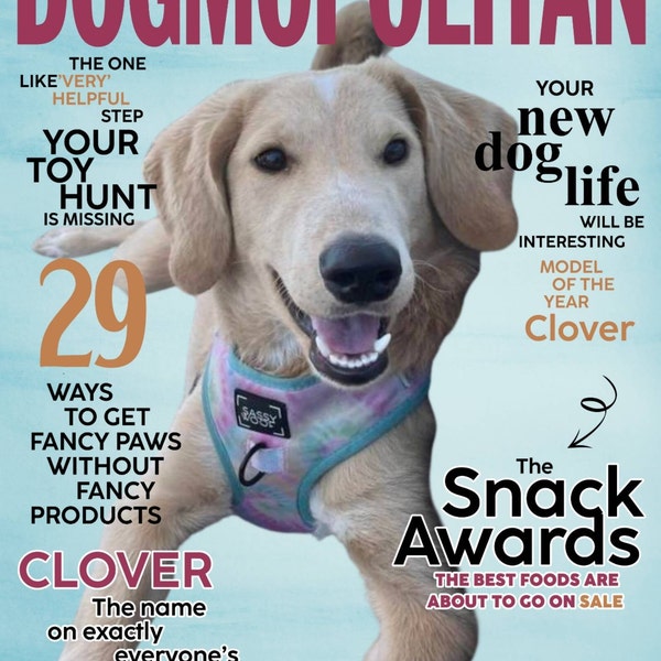 Personalized Dog Prints | Magazine Covers | Pet Portraits | Custom Pet ...
