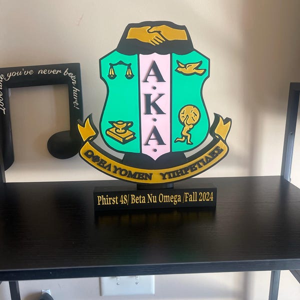 Large 13” 3D Delta Sigma Theta Shield Desk Sign - Etsy