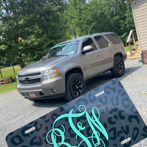 Hot Pink Glitter effect Personalized License Plate and - Etsy