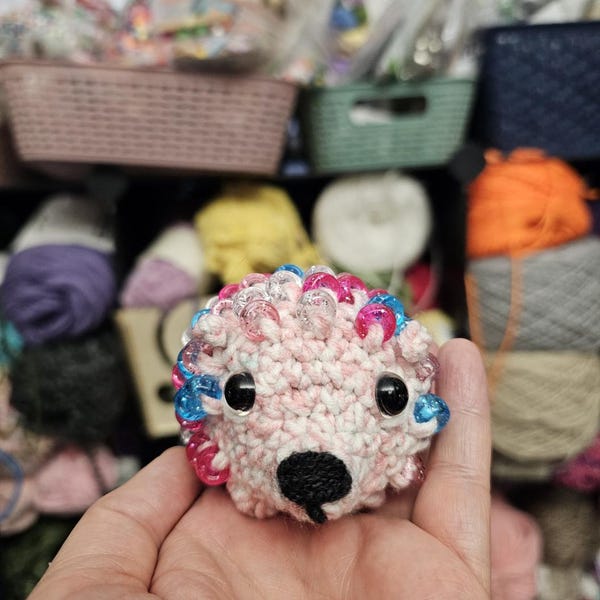 Beaded Fidget Hedgehog Crochet Pattern Crochet Fidget Toy Fidget ...