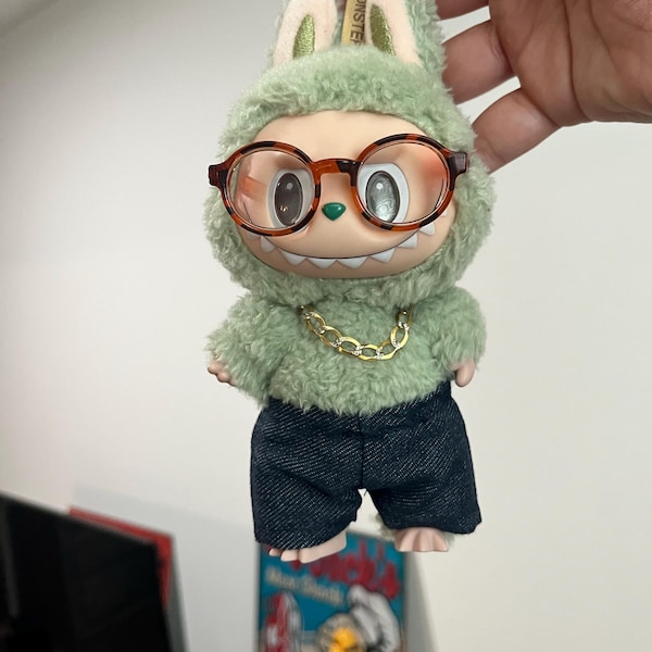 Labubu Clothes Beige Tan Overalls Jumpsuit Jumper Labubu Outfit Summer ...