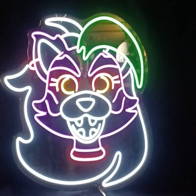 FNAF Roxanne Wolf LED Neon Sign, Custom Neon, Neon Light - Etsy