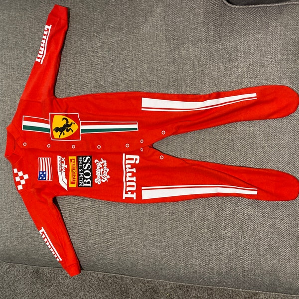Formula Onesie, Retro Gulp Race Suit Replica, Total Personalisation - Etsy