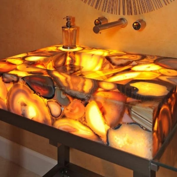 Customized Black Epoxy Computer Table Top With Stands, Epoxy Conference ...