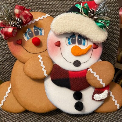 No Sew Gingerbread Snowman PDF Pattern, Gingerbread E Pattern, Snowman ...