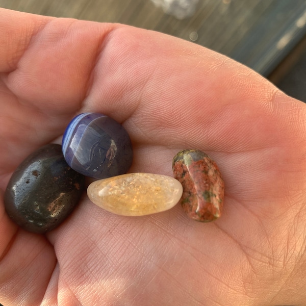 RARE! Magnetite Tumbled Stone, Lodestone Tumbled Stone, Magnetite ...