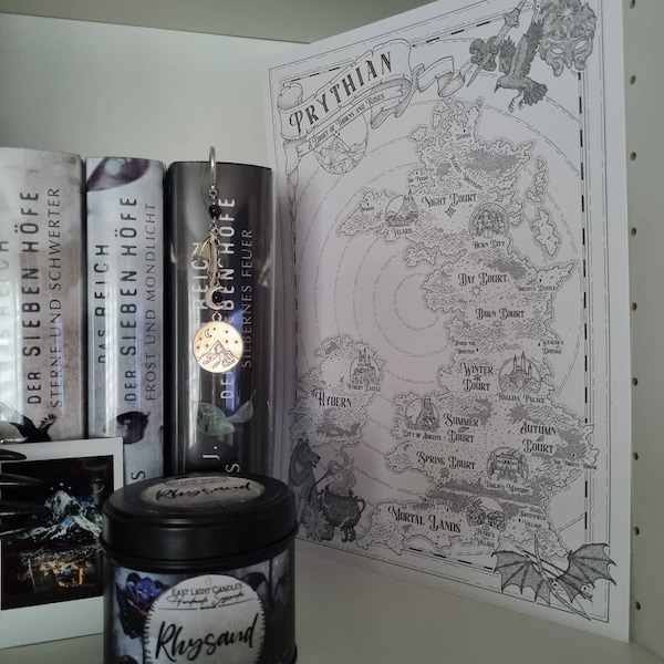 The Map of Prythian. ACOTAR Fanart Illustration Made by Andrés Aguirre ...