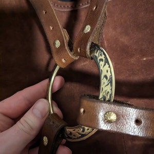 Leather Shield Strapping Kit for SCA Armored Rattan Combat Medieval ...