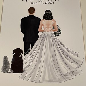 Personalized Bride and Groom Print Bride and Groom - Etsy