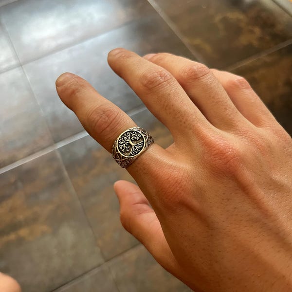 Japanese Koi Fish With Onyx Ring for Men, Signet Gemstone Ring, Onyx ...