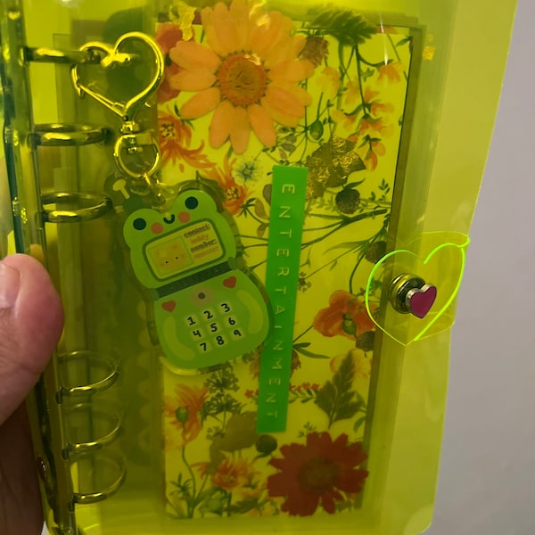 Froggy Flip Phone Acrylic Keychain-acrylic Keychain,cute Frog Keychain ...