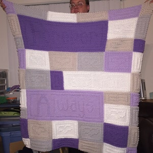 FOREVER Pattern for Crocheted Blanket. - Etsy