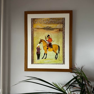 Umar Defeats A Dragon by Daswanth traditional Persian Miniature Art ...