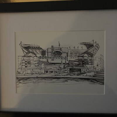 Frick Mansion Pittsburgh Drawing Wall Art by Klorebel - Etsy